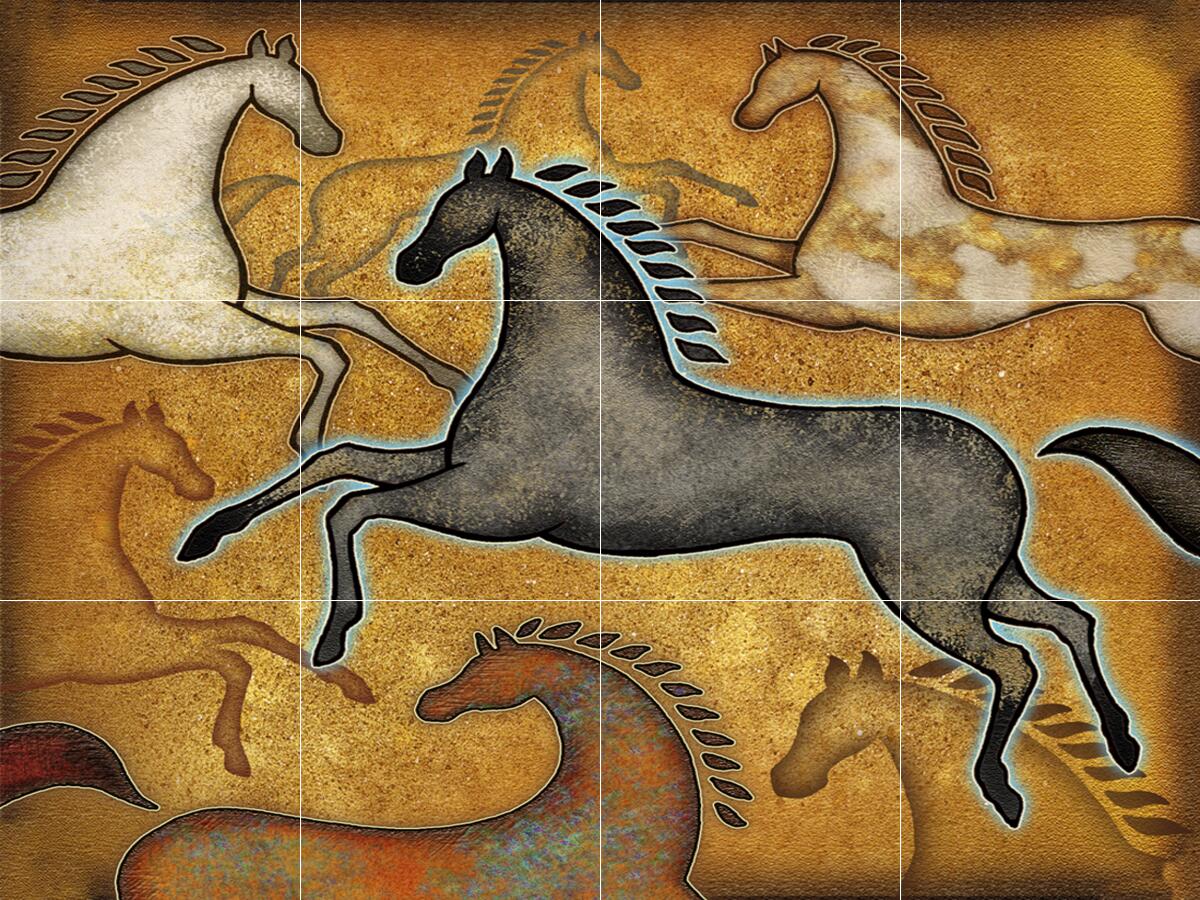 Ceramic Backsplash Tile Mural Horse Animal Kitchen/Bathroom - Southwest ...