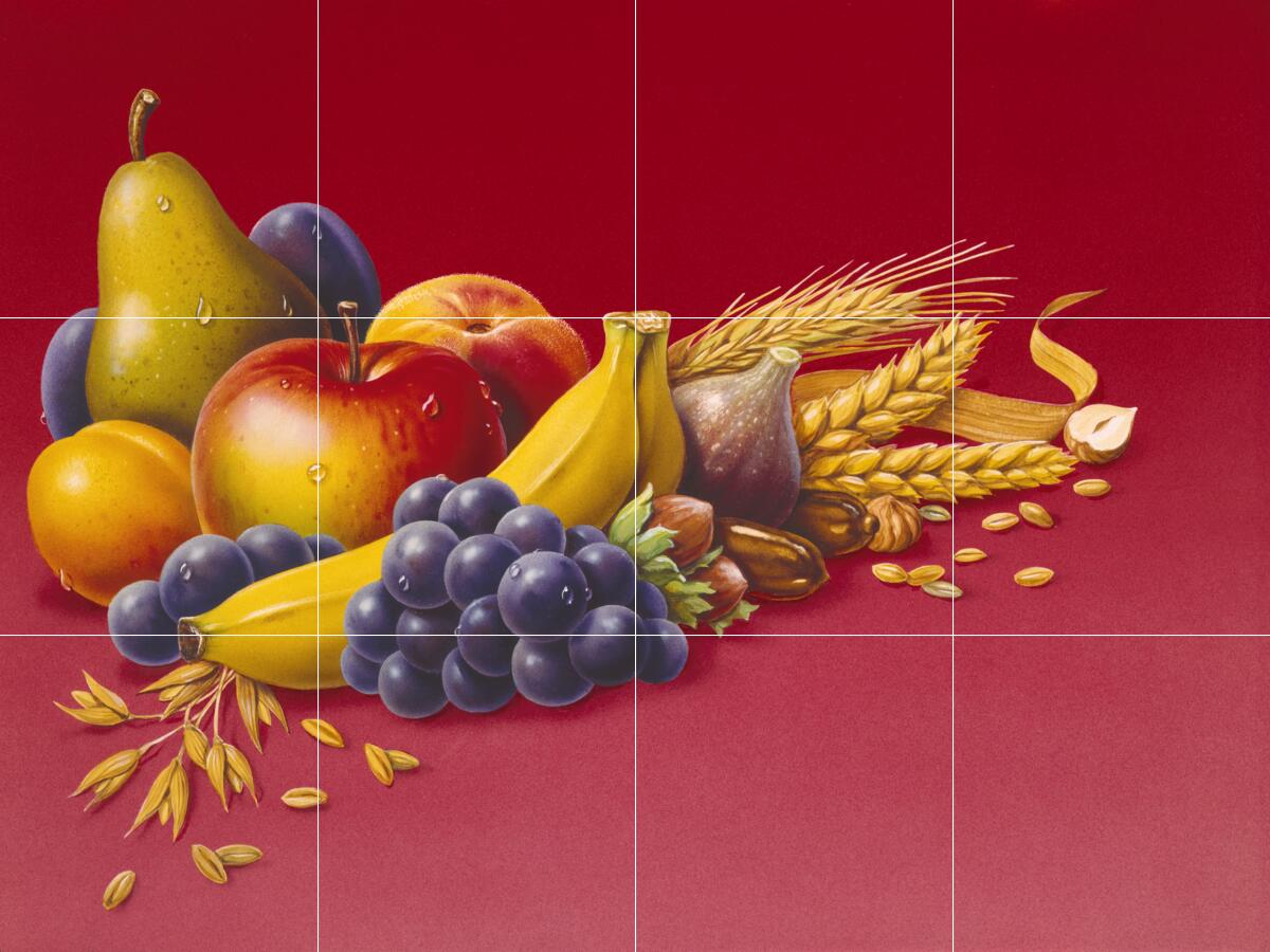 Ceramic Backsplash Tile Mural Fruit Kitchen/Bathroom - Fruits - Harro ...