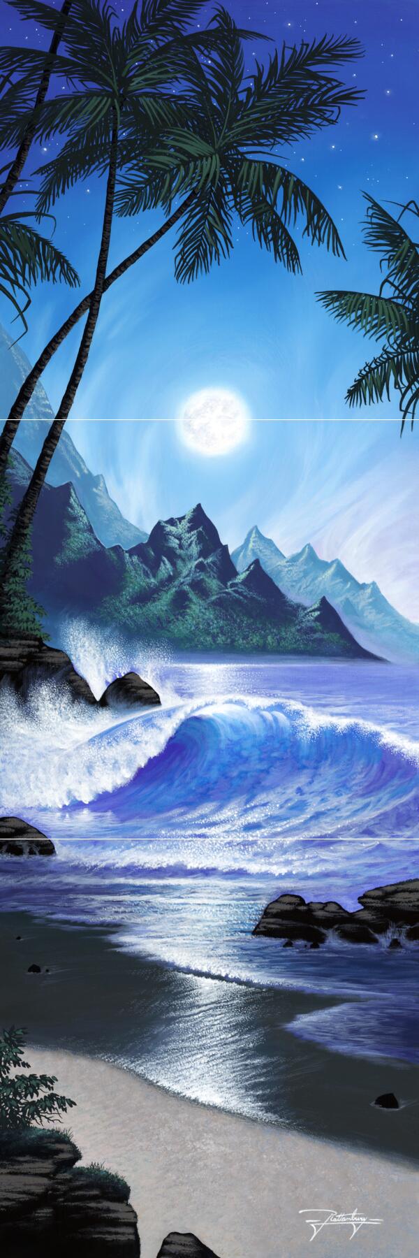 Ceramic Backsplash Tile Mural Beach Scene Seaside Ocean - Evening ...