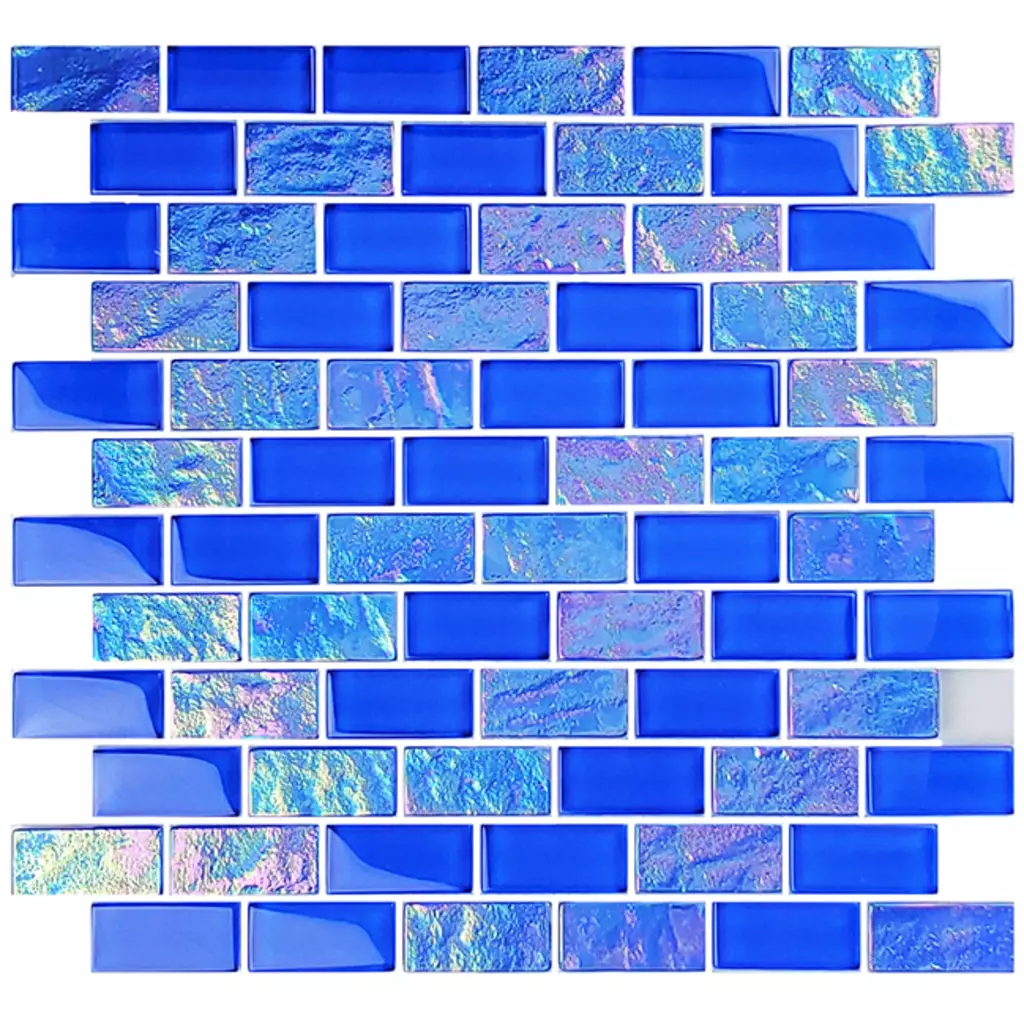 Royal Blue 1" x 2", GT82348B9, Swimming Pool Glass Tile Blends