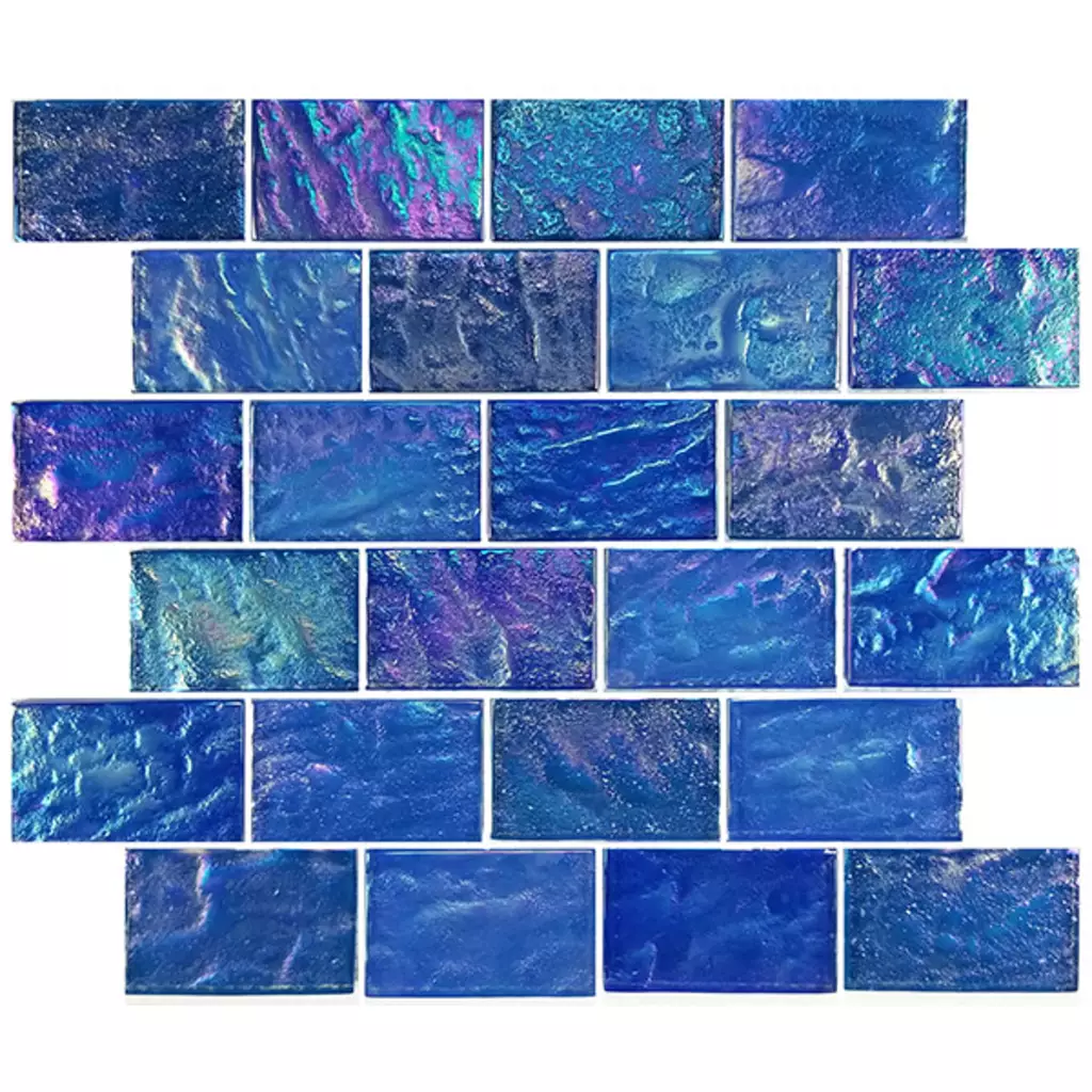 Light Blue Blend 2" x 3", GC64872B12, Swimming Pool Glass Tile Blends