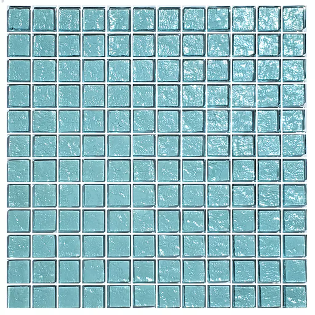 GS-Aquamarine 1" x 1", GG82323T9, Swimming Pool Glass Tile Blends